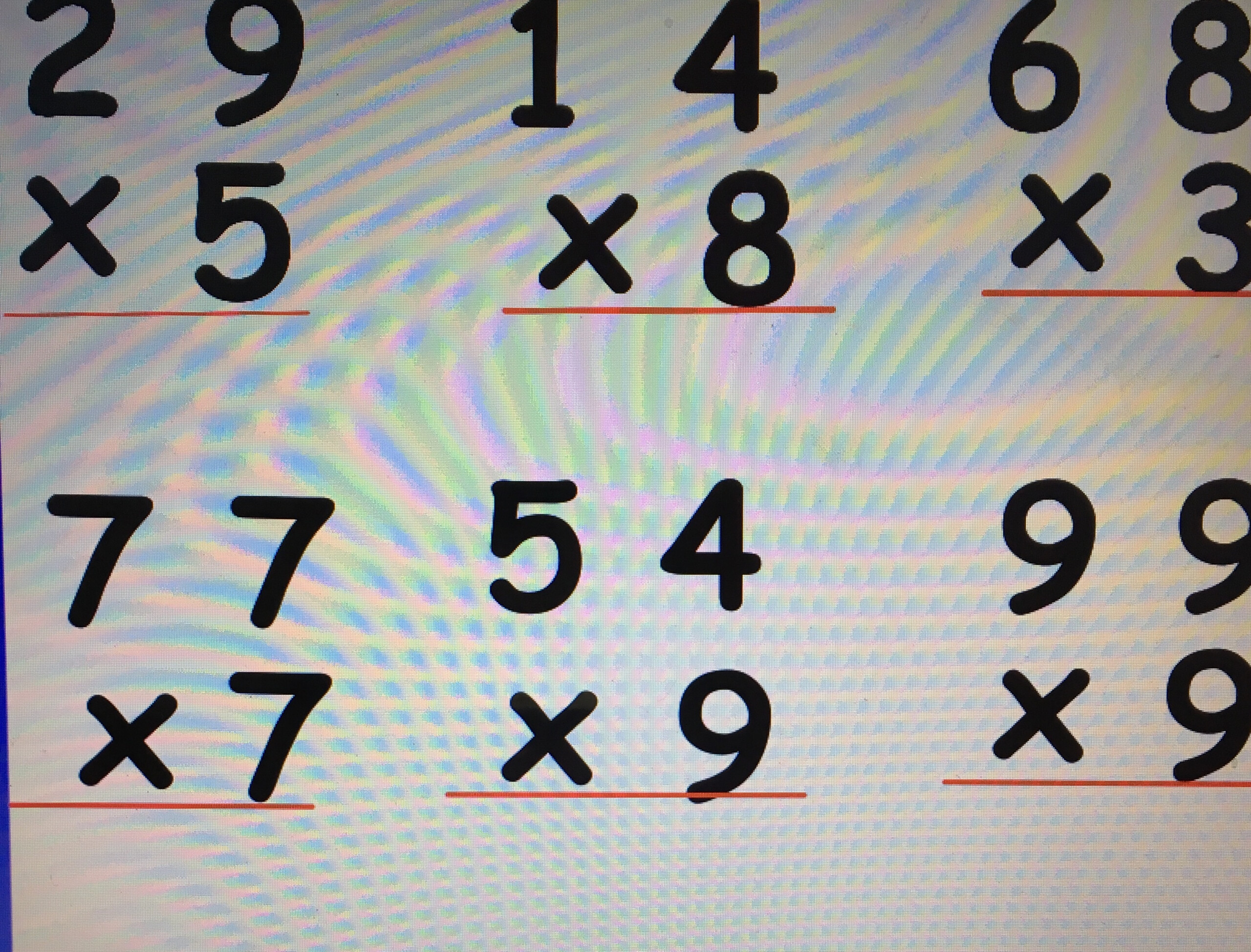 Times Tables Long Multiplication Times Tables Worksheets