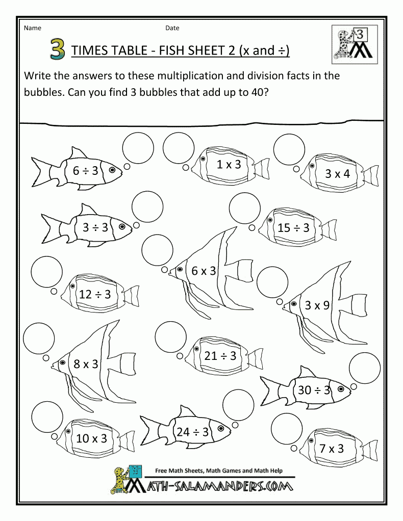 Times Tables Colouring Worksheets Free Printable