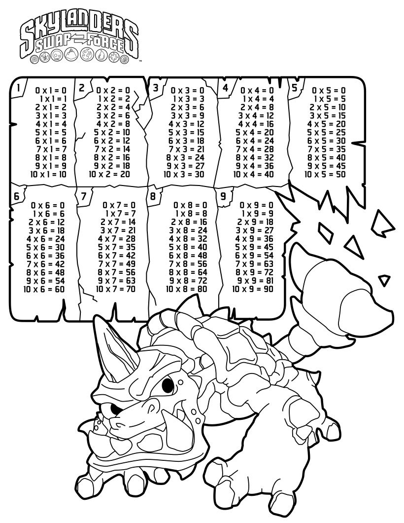 Colour By Number Times Tables - Free Printable