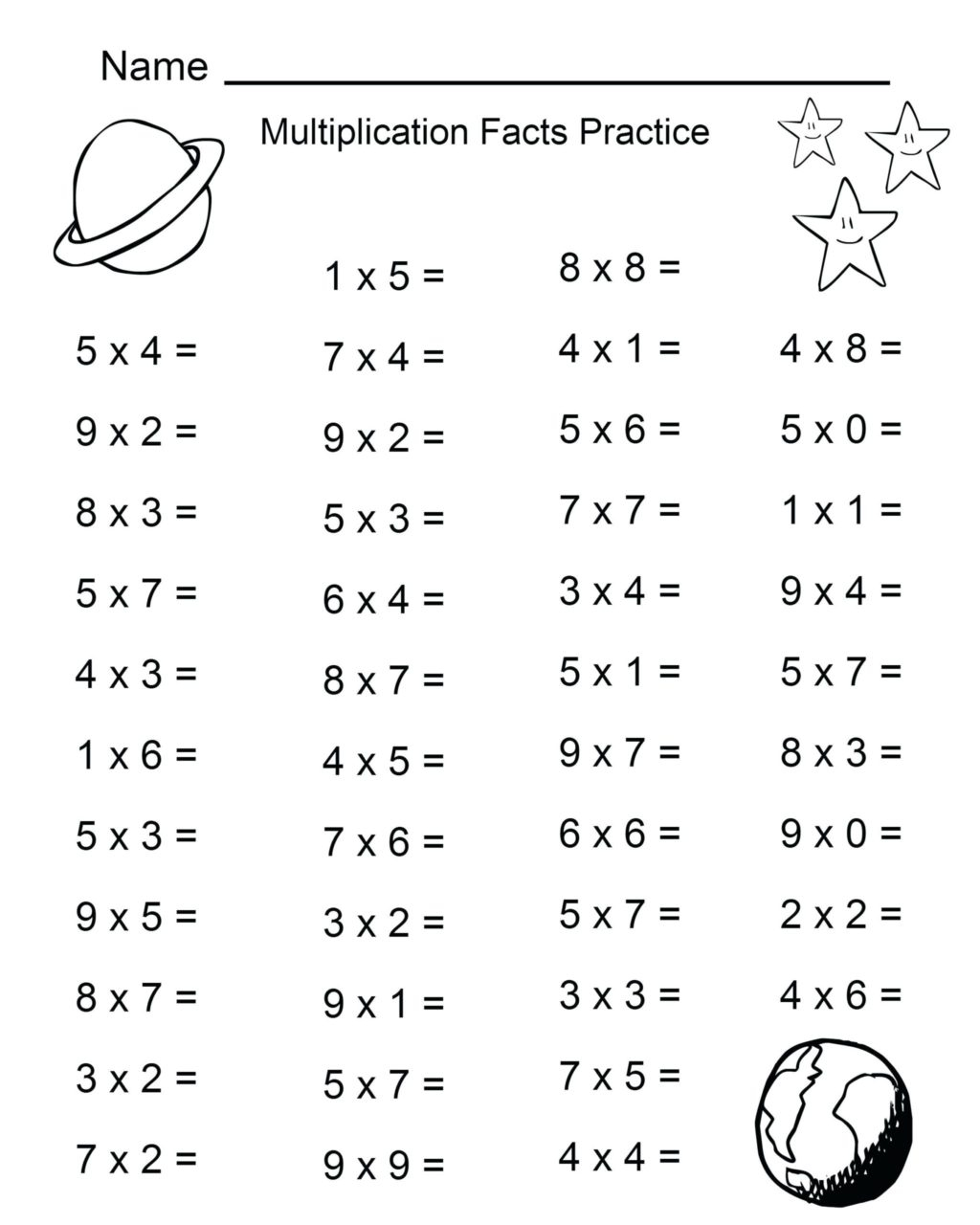 Time Table Worksheets For 4Th Grade - Free Printable