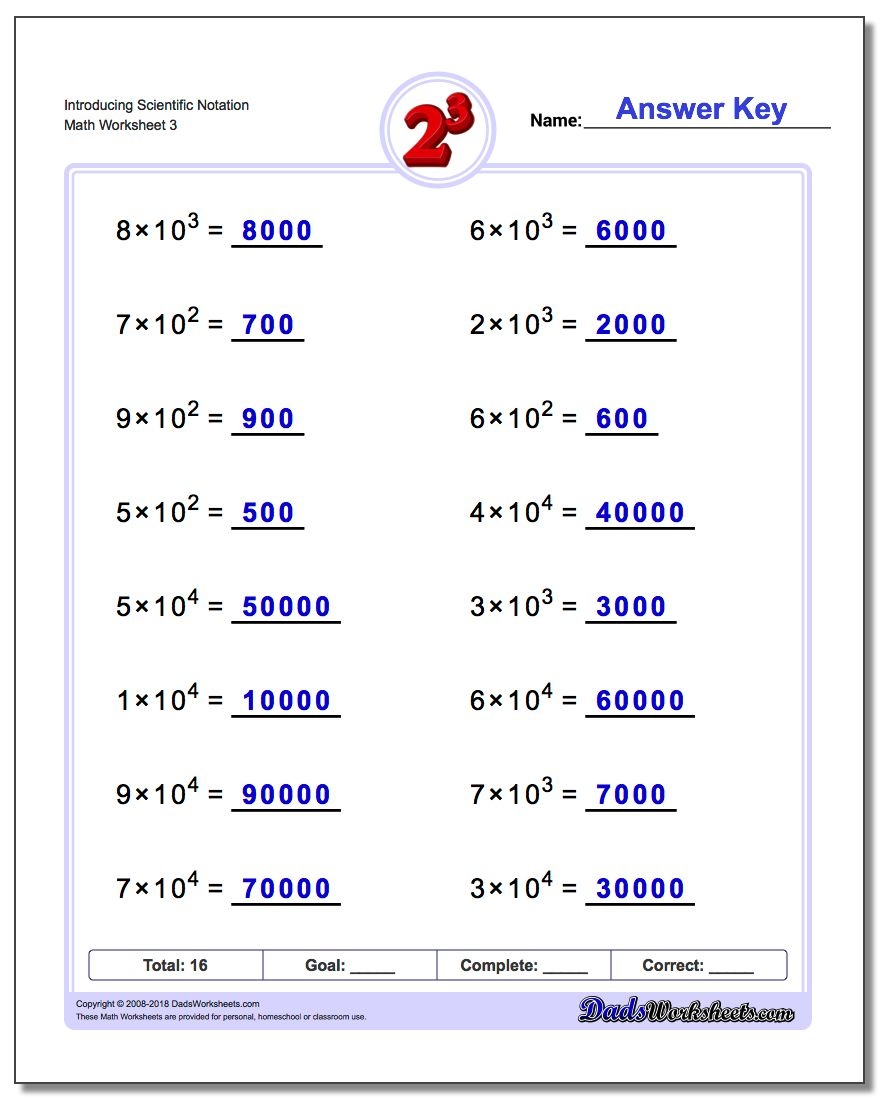 Scientific Notation Addition Subtraction Multiplication Division 