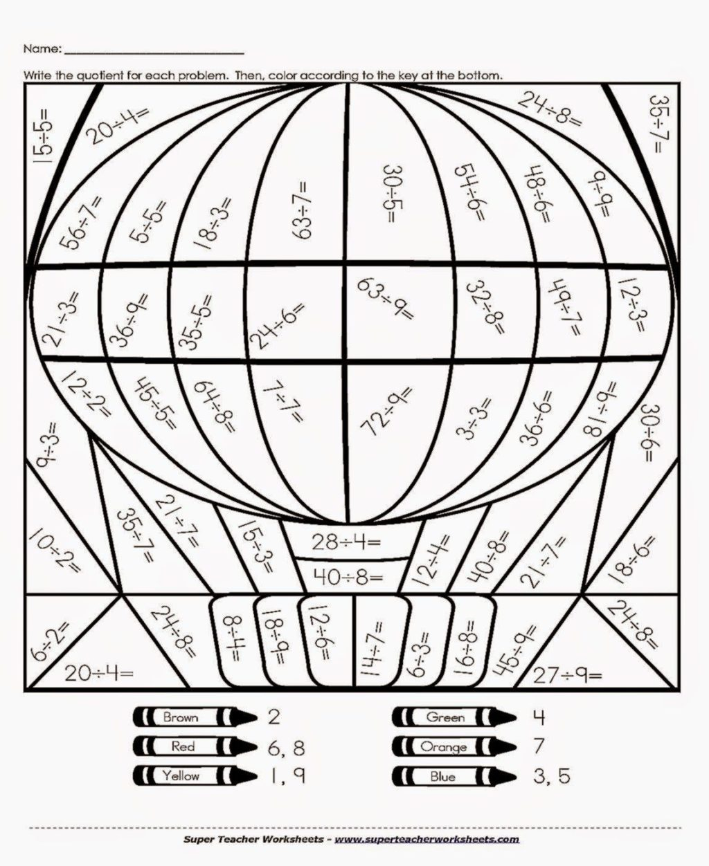 Color By Number Multiplication And Division Worksheets Times Tables Color By Number Multiplication And Division Worksheets Times Tables