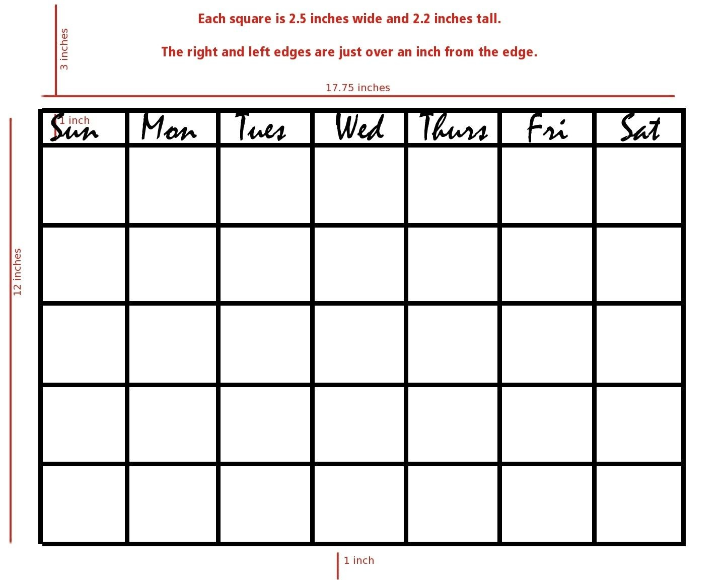 Blank 31 Day Calendar Printable - Free Printable