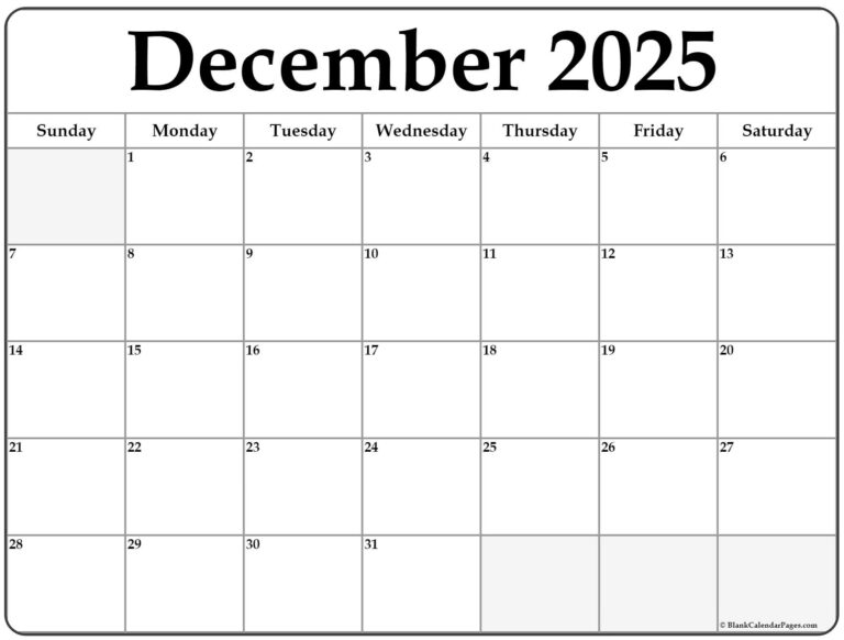 Printable Calendar - Free Printable